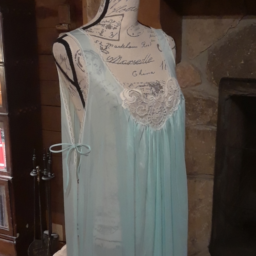Sheer, Vintage, Open Side Gown - Gem
